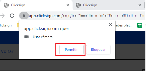 Assinando com Selfie com documento